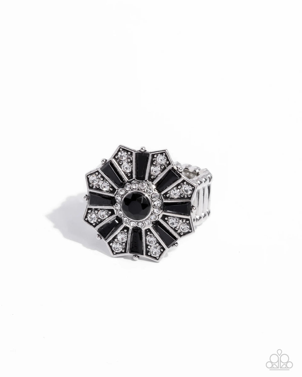 Paparazzi Jewelry Ring Sensational Splendor - Black – Angie's Bling ...