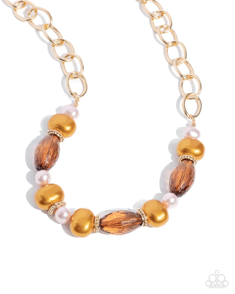 Paparazzi Jewelry Necklace Pearly Patron - Brown – Angie's Bling Boutique